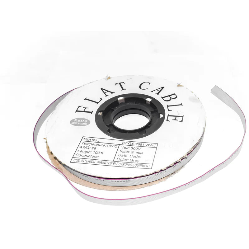 10 Wire Flat Ribbon Cable FRC €“ 28 AWG (1 meter) – ArrowTechCart