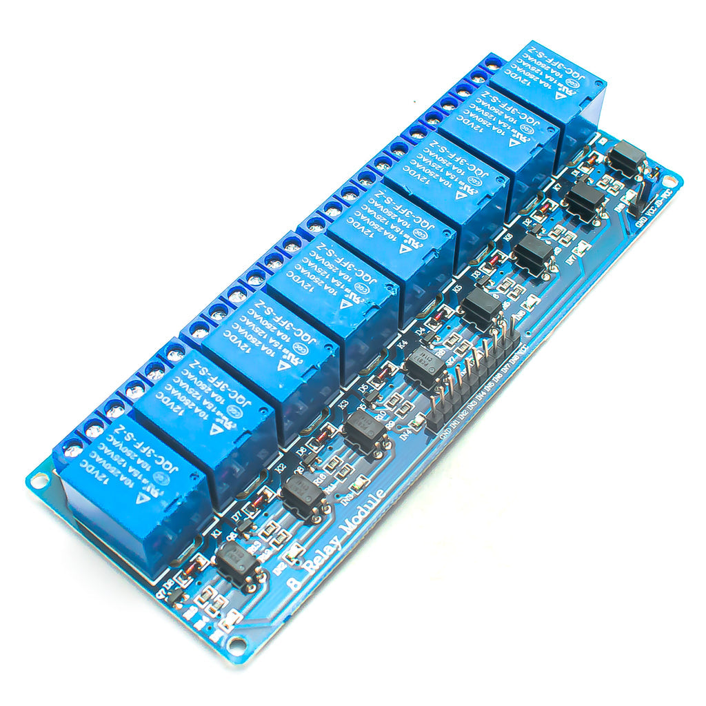 Buy 12V 8 Channel Relay Module with Optocoupler From ArrowTechCart.com ...