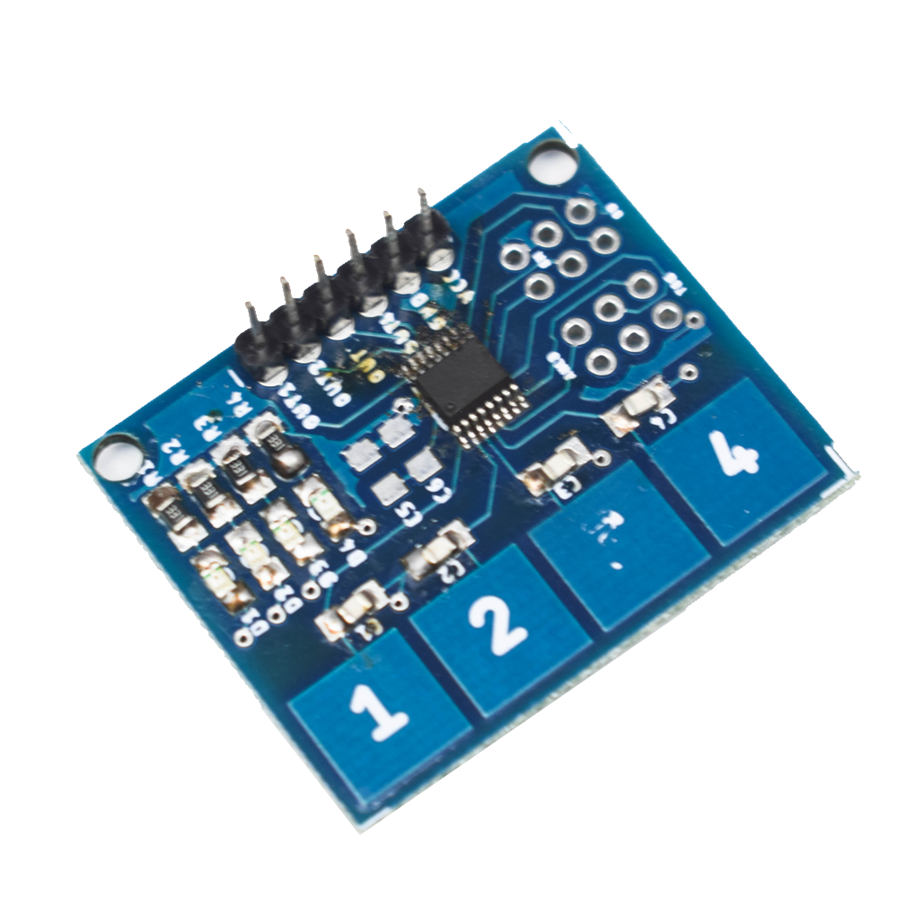 Buy TTP224 4-Channel Capacitive Touch Sensor Switch Module From ...