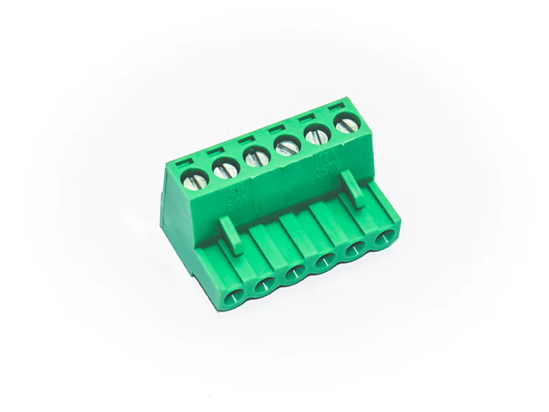 6 Pin Female Plug-in Screw Terminal Block Connector from ArrowTechCart ...