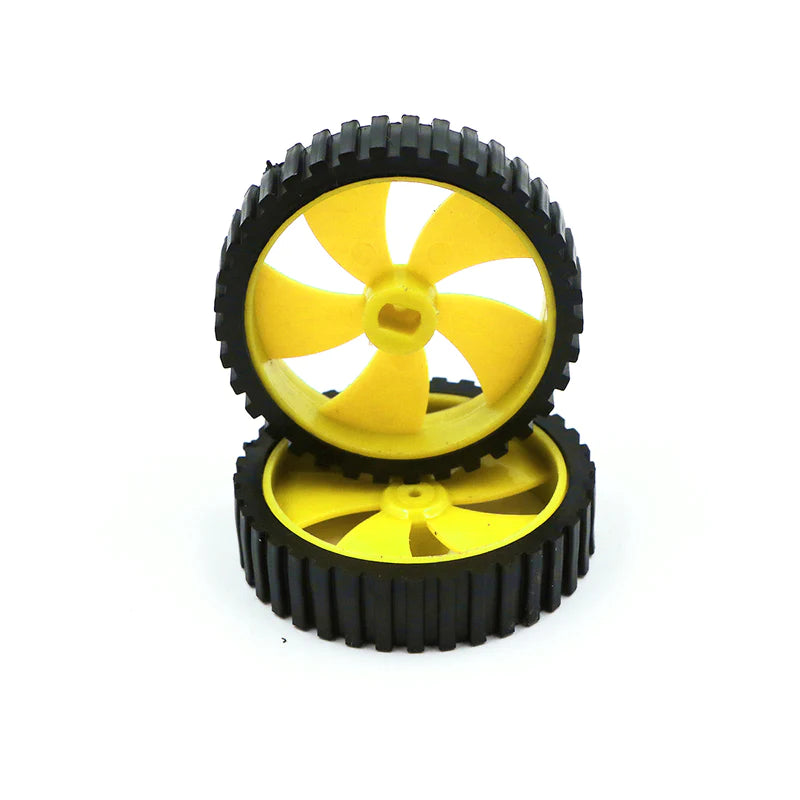 BO motor wheels 4.5×1.2 cm With Rubber Grip by Arrow tech |BO wheel ...
