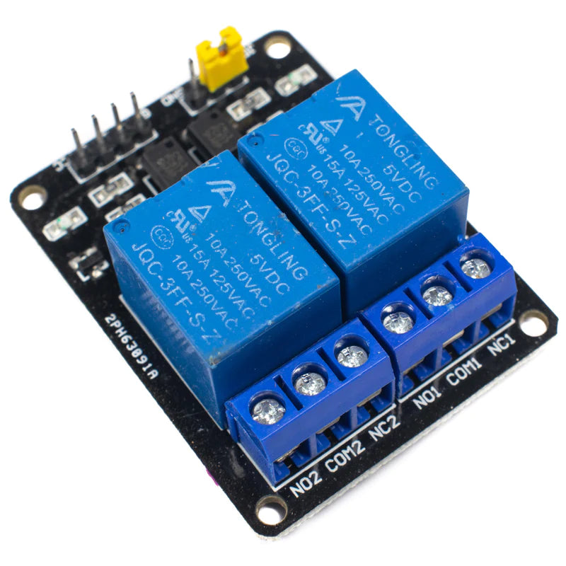 2 Channel 5V 10A Relay Module with optocoupler – ArrowTechCart