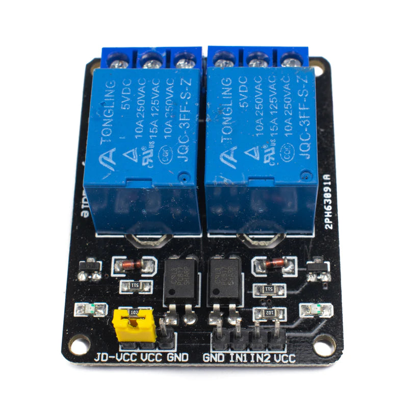 2 Channel 5V 10A Relay Module with optocoupler – ArrowTechCart