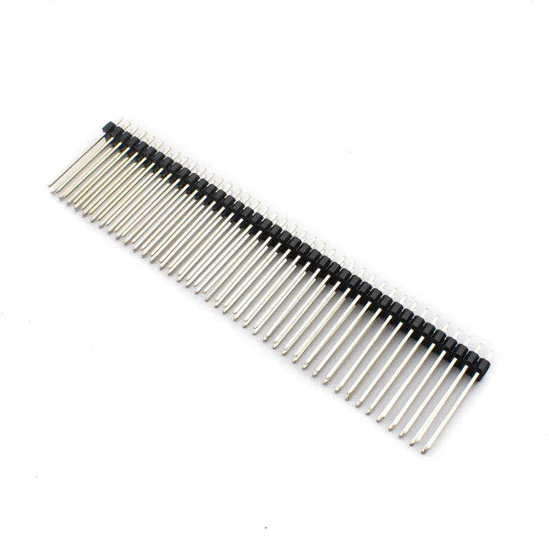 2.54mm 2x40 Pin 25mm Long Male Straight Double Row Brass Header Strip ...