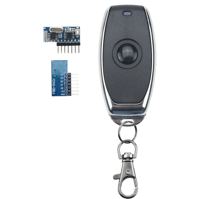 Single Channel remote control + RF superheterodyne receiver module (3 ...